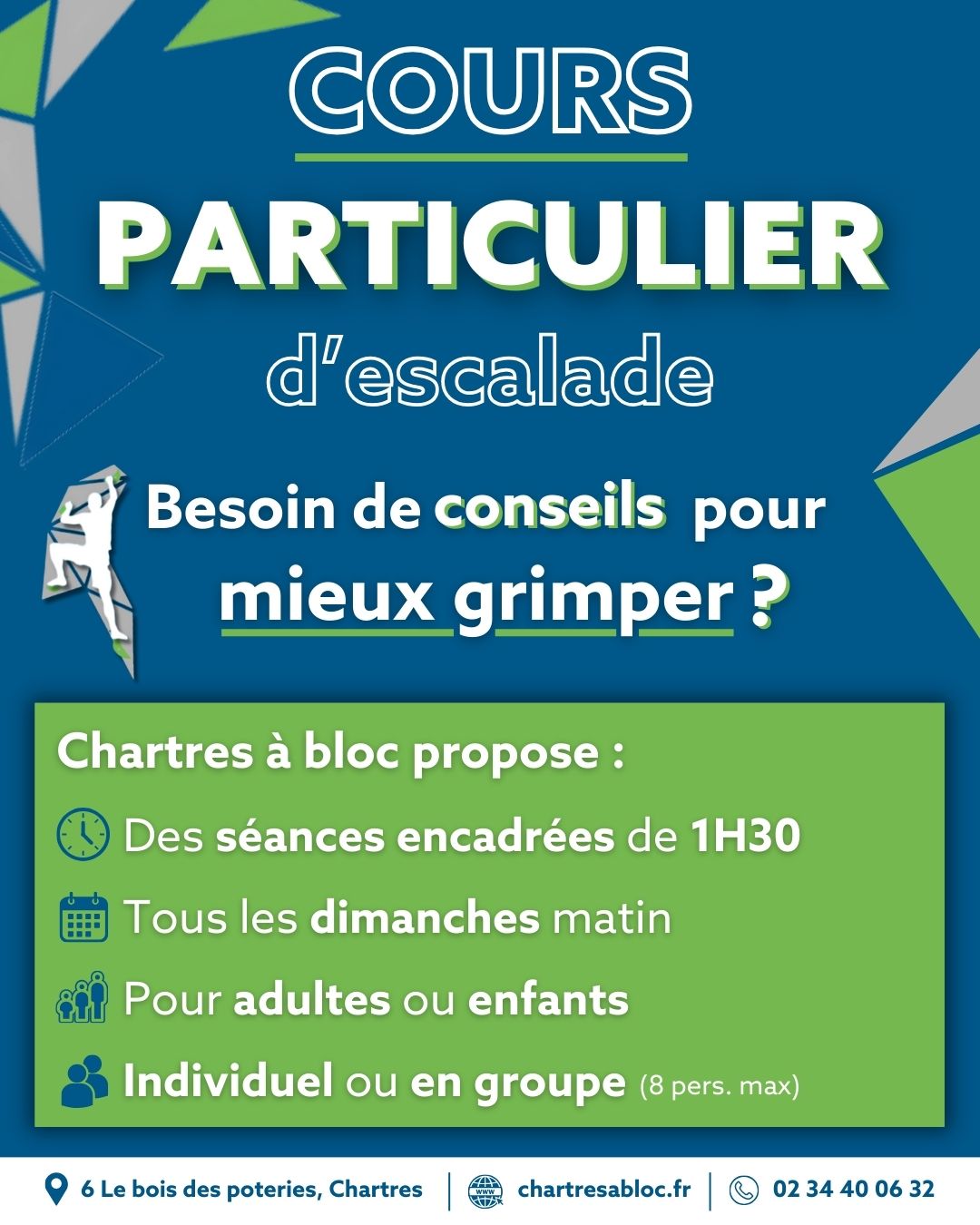 Chartres à bloc - Salle d'escalade 100% bloc à Chartres